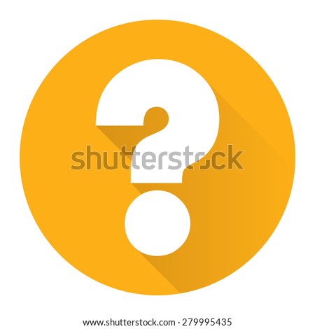 Yellow Circle Question Mark Flat Long Stock Illustration 279995435 ...
