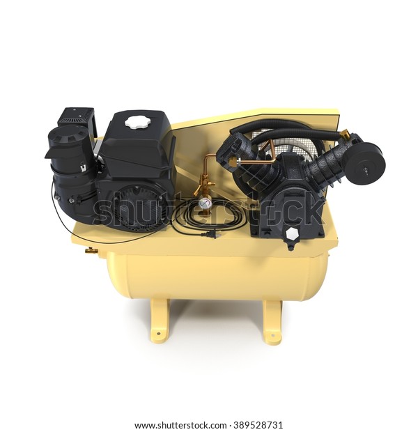 Yellow Compressor On White Background Stock Illustration 389528731 ...