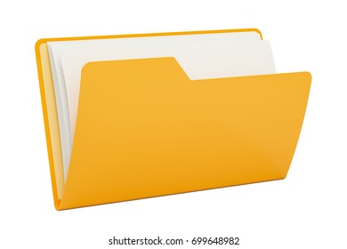 Yellow Computer Folder Icon 3d Rendering Stock Illustration 699648982 ...
