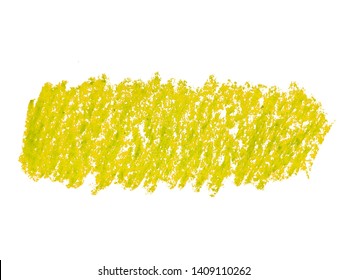 Yellow Crayon Scribble Texture Wax Pastel Stock Illustration 1409110262 ...