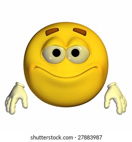 Yellow Emoticon Guy Neutral Expression: ilustrações stock 27883987 ...