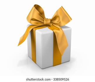 Yellow Gift Box 3d Render Stock Illustration 338509526 | Shutterstock
