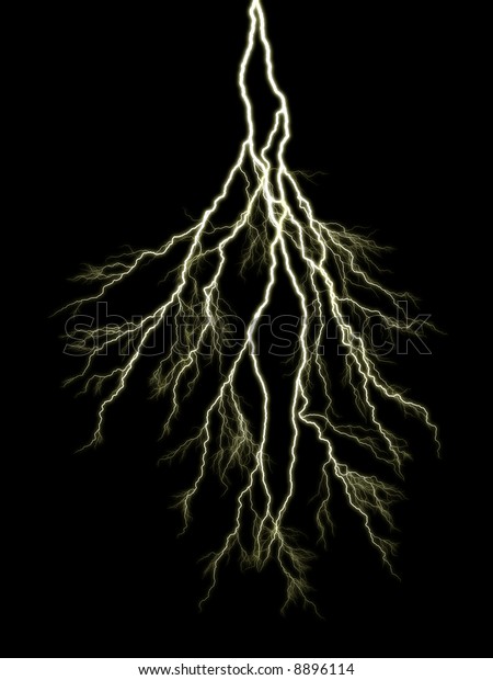 Yellow Lightning: ilustrações stock 8896114 | Shutterstock
