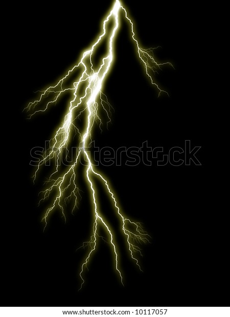 Yellow Lightning Bolt Stock Illustration 10117057