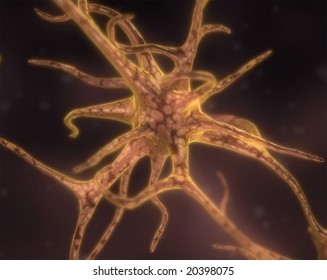 Yellow Neuron Cell Stock Illustration 20398075 | Shutterstock