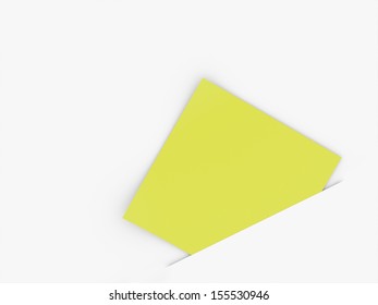 Yellow Note Concept Rendered On White Stock Illustration 155530946 ...