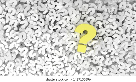 Yellow Question Mark On Background White Stock Illustration 1427133896 ...
