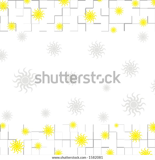 Yellow Sun Border Stock Illustration 1582081 | Shutterstock
