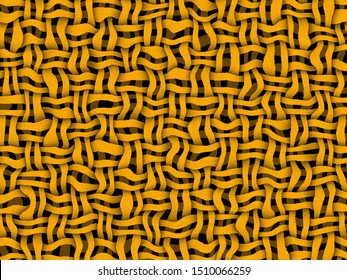 Yellow Textured Background Design Interlocking Ties Stock Illustration ...
