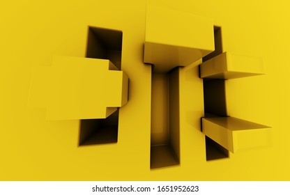 Yellow Toggle Switch Dashboard 3d Rendering Stock Illustration ...