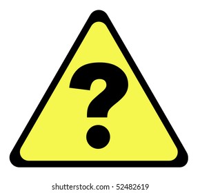 Question Mark Warning Sign 스톡 일러스트 12701248 | Shutterstock