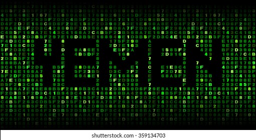 Yemen Text On Hex Code Illustration Stock Illustration 359134703