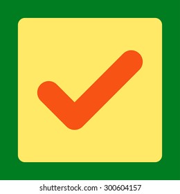 Check Icon This Flat Rounded Square Stock Illustration 300605156 ...
