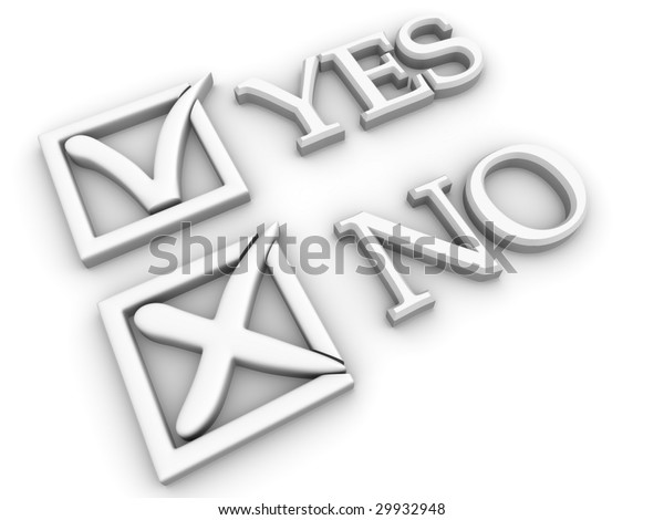 Yes No Questionnaire 3d Stock Illustration 29932948 | Shutterstock