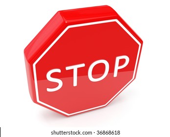 No Entry Stop Sign On White: ภาพประกอบสต็อก 71010493 | Shutterstock