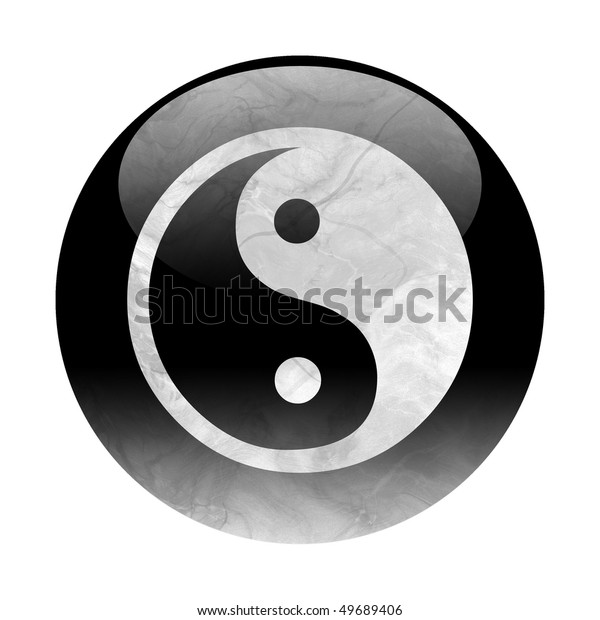 Yin Yang Button Stock Illustration 49689406 | Shutterstock