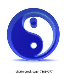 Yin Yang Elements Isolated On White Stock Illustration 78659077 ...
