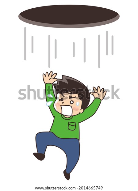 Young Man Falling Into Pit Stock Illustration 2014665749 | Shutterstock