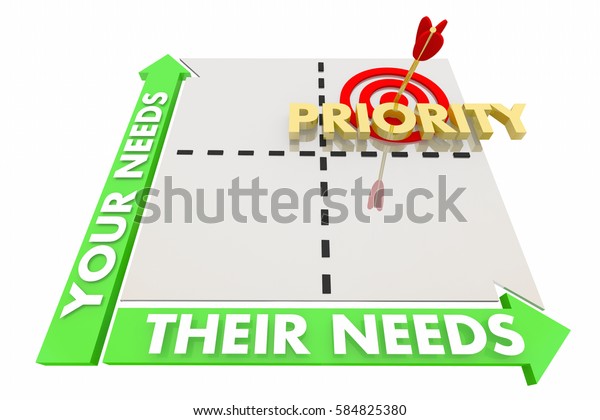 Your Their Needs Matrix Common Different Stock Illustration 584825380 ...
