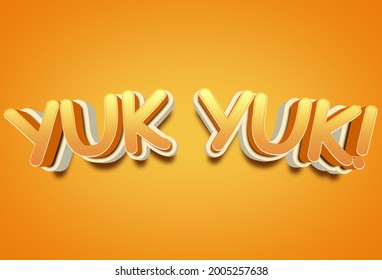 Yuk Yuk Comic Speech 3d Text Stock Illustration 2005257638 | Shutterstock