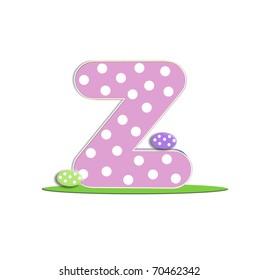 Z Alphabet Easter Eggs Covered Polka Stock Illustration 70462342 ...