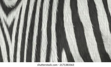 Zebra Fur Pattern Fluffy Fur Background Stock Illustration 2171383363 ...