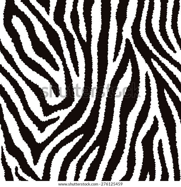 Zebra Fur Texture Pattern Repeats Seamlessly Stock Illustration 276125459
