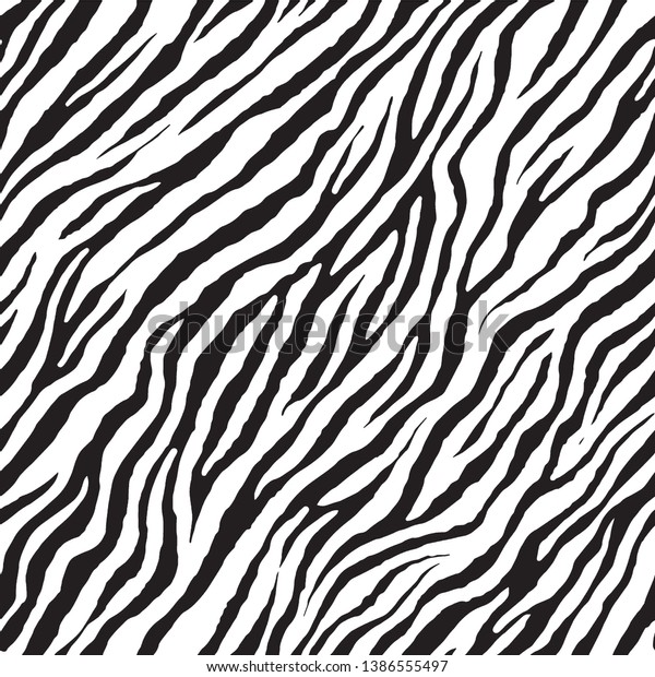 Zebra Stripes Seamless Pattern Zebra Print Stock Illustration ...
