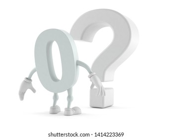 Zero Character Looking Question Mark Symbol Stock Illustration ...