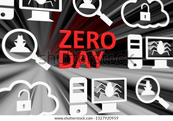 Zero Day Concept Blurred Background 3d Stock Illustration 1327920959 ...