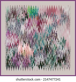 Zig Zag Colorful Gradient Backgrounds Scarf Stock Illustration ...