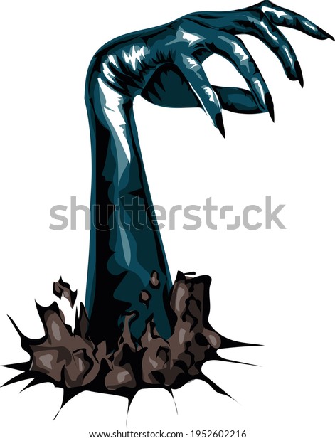 Zombie Hand Clip Art Halloween Stock Illustration 1952602216 | Shutterstock