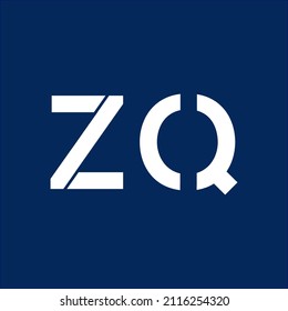 Zq Simple Initial Logo High Quality Stock Illustration 2116254320 ...