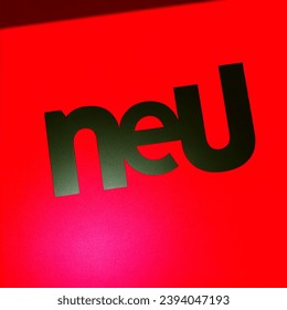 红色底色写neu的图标 AI-generated image 2394048365 | Shutterstock