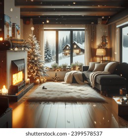Indoor Photo Bir Yeni Yıl Evi AI-generated image 2559628007 | Shutterstock