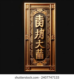 China Traditional Signage Premium Featuring Martial AI-generated image ...