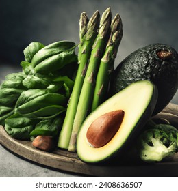 Limes Avocados Coriander Cloves Garlic Seen AI-generated image ...