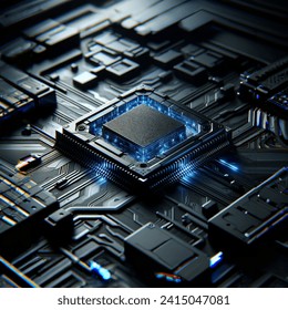 Ai Text Computer Chip On Motherboard AI-generated image 2474876067 ...