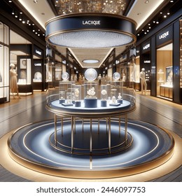 Inside Large Elegant Department Store Decorated AI-generated image ...