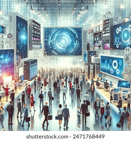 Digital Trade Show Booth AI-generated image 2467675333 | Shutterstock