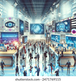 Digital Trade Show Booth AI-generated image 2467675333 | Shutterstock