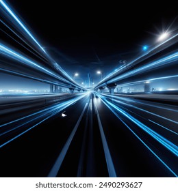 Modern City Light Ray Road Future AI-generated image 2335373529 ...