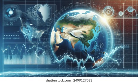 Futuristic Artificial Intelligence Technology Processing Global AI ...