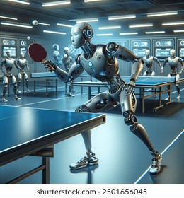 Close Photo Ping-pongs Robot AI-generated image 2462987151 | Shutterstock