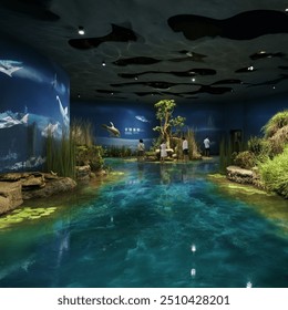 Photo Booth Under Water Theme AI-generated image 2547180669 | Shutterstock