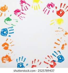 Showing Child Development Handprints AI-generated image 2570577925 ...