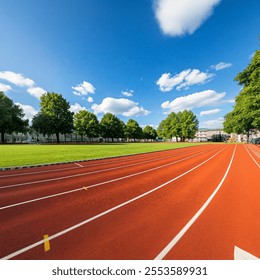 Running Track Isolated 34 Low Angle AI-generated image 2532010867 ...