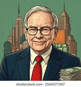 Jerome Powell Cartoon Speech AI-generated image 2554355291 | Shutterstock