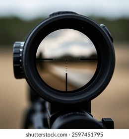Sniper Rifle Scoping Target View Image AI-generated image 2597621133 ...