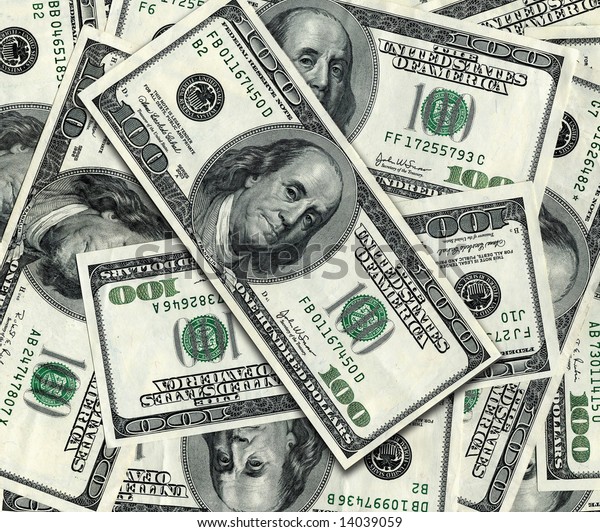 100 Banknotes Background Stock Photo 14039059 | Shutterstock